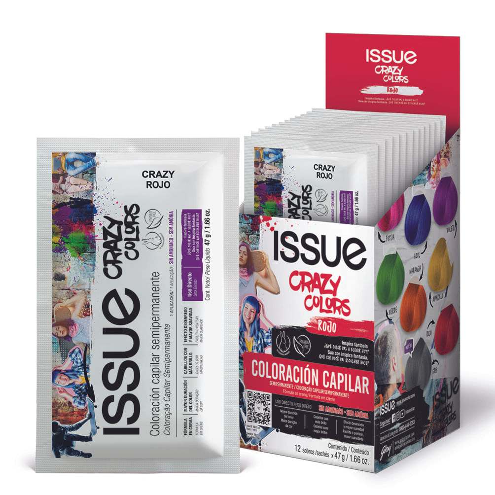 Issue Crazy Colors | Coloración Fantasía Semipermanente - Las ...